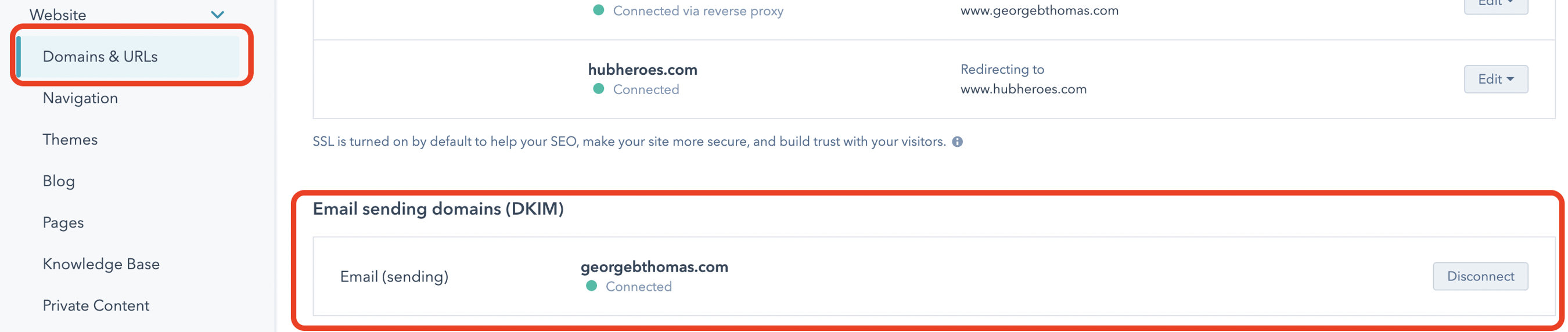 How to connect email sending domain in HubSpot (video tutorial)